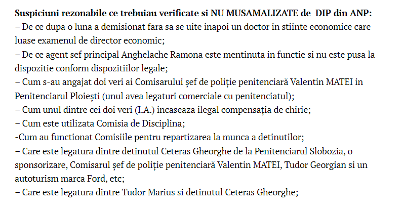 Posibilitățile intelectuale ale directorului general ANP sunt reduse ...